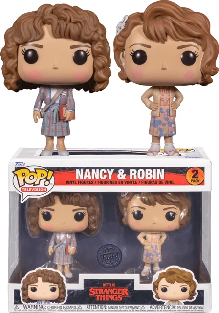 STRANGER THINGS - Nancy & Robin US Exclusive Pop! 2-Pack [RS] $39.99 ...