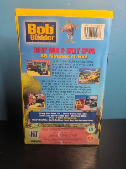BOB THE BUILDER - Busy Bob Silly Spud (VHS, 2002) $15.19 - PicClick CA