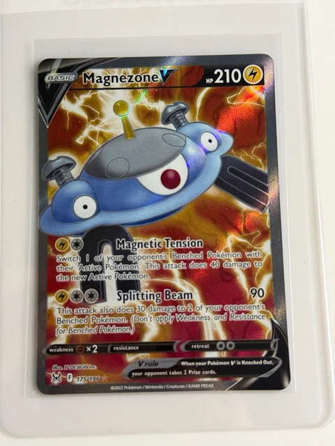 MAGNEZONE V 175/196 - Ultra Rare - Lost Origin - Pokemon Trading Card ...