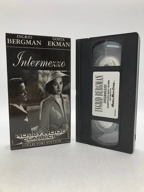 INTERMEZZO USED VHS Ingrid Bergman Gosta Ekman Pre Code Hollywood ...