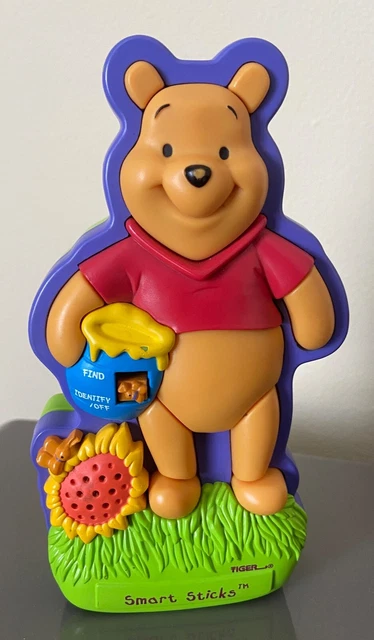 DISNEY 1997 WINNIE The Pooh Smart Sticks Tiger Learning Play Toy For ...