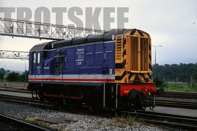 35MM SLIDE BR British Railways Diesel Loco Class 08 08641 Laira 1990 ...