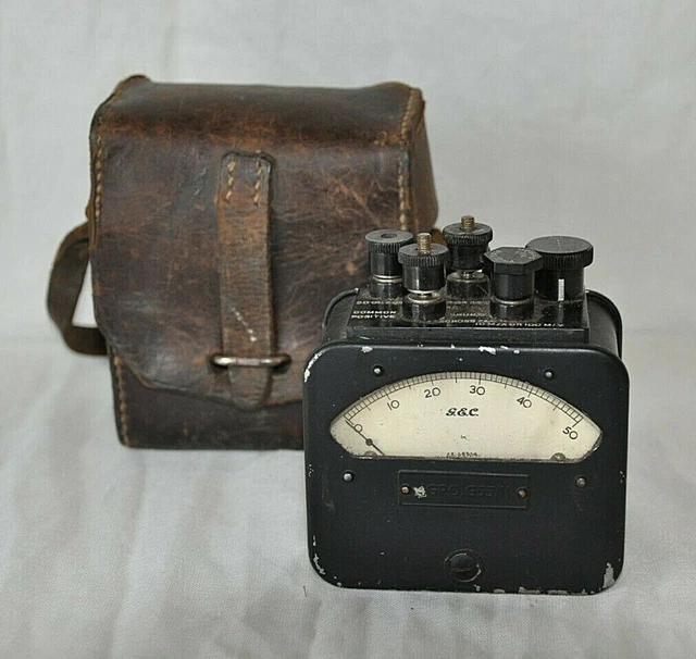 VINTAGE GEC METER used by the GPO 4GPO.G55/11 & Original Leather Case £ ...