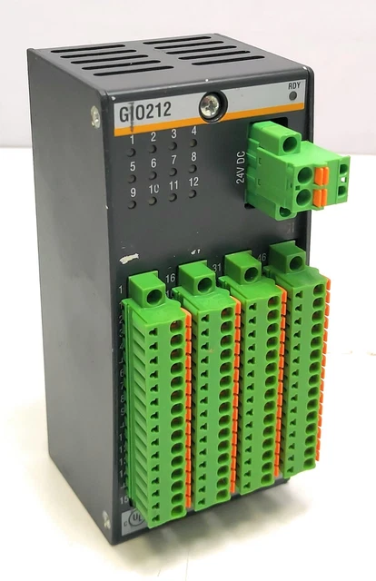 BACHMANN GIO212 UNIVERSAL Input/Output I/O PLC Module 12-Channel $326. ...