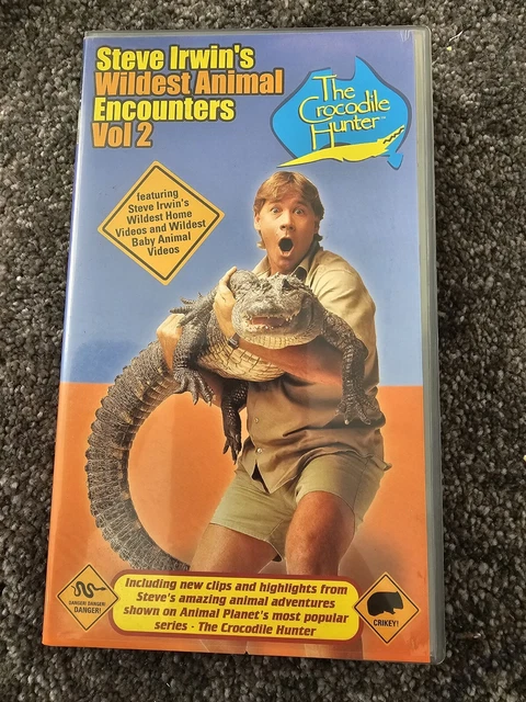 STEVE IRWIN WILDEST Animal Encounters VHS Video Tape £2.99 - PicClick UK