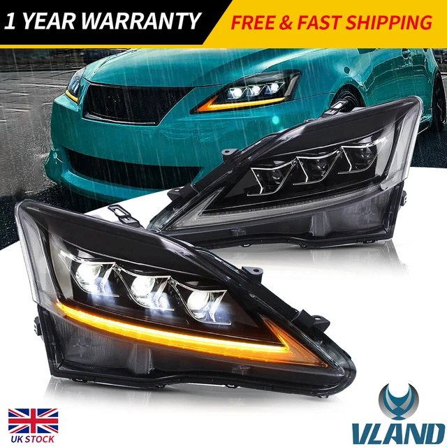 VLAND SET LED Headlights for Lexus IS250 IS350 IS200d IS F 2006-2014 ...