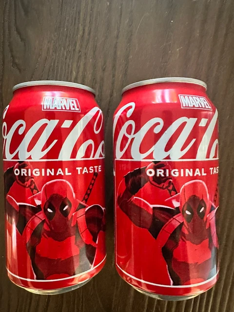 NEW LIMITED EDITION MARVEL DEADPOOL COCA COLA ORIGINAL 12 FLOZ (355mL ...