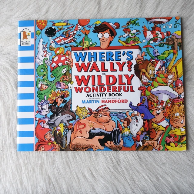 MARTIN HANDFORD WHERE'S Wally Activity Book Vtg Wheres Wally Vtg Martin ...