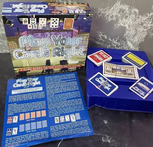 PLAY YOUR CARDS Right Popular TV Show Card Game Britannia Games 2004 ...