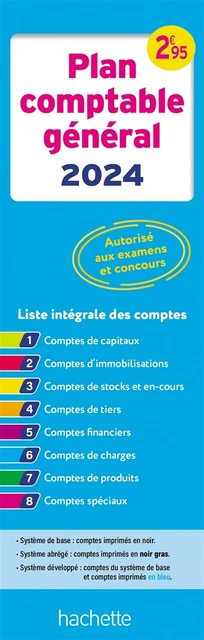 PLAN COMPTABLE GENERAL PCG 2024/2025 (autorise aux examens et concours ...