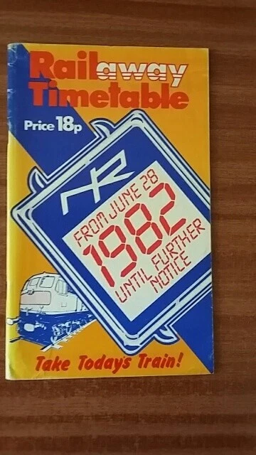 NORTHERN IRELAND RAILWAYS June 1982 train timetable booklet £2.25 ...