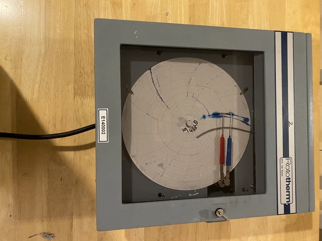ROTOTHERM RTH 100 chart recorder, round chart recorder,rototherm chart ...