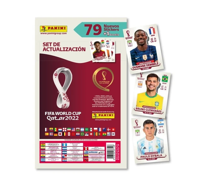 PANINI WORLD CUP Qatar 2022 - Update Set of 79 Stickers NEW/Sealed IN ...