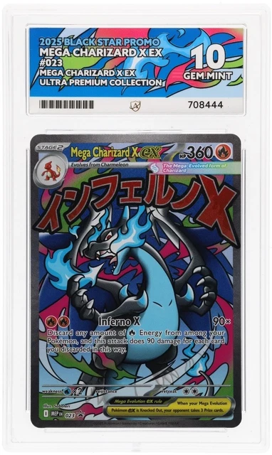MEGA CHARIZARD X EX Promo Ultra Premium Collection ACE 10 Perfect ...
