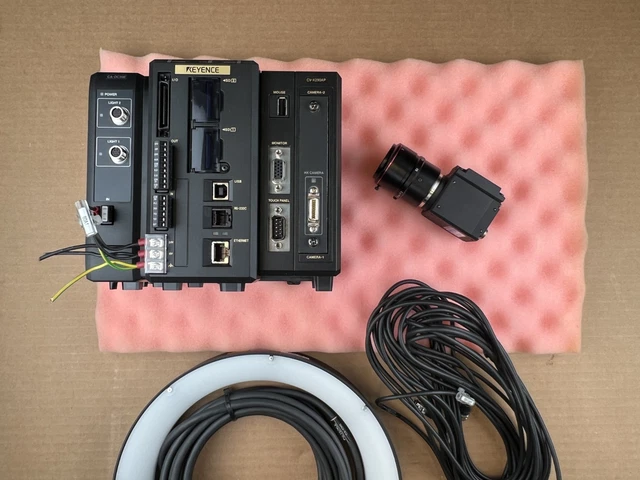 KEYENCE CA-HX500M CAMERA + CV-X290AP + CA-DC30E + CA-DRW20X Ring Light ...