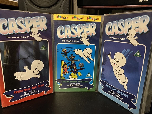 CASPER THE FRIENDLY Ghost VHS x3 Vintage 1950s Rare VGC Free Delivery £ ...
