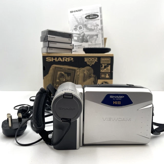 SHARP VL-AH131H HI-8 Viewcam Camcorder Boxed with Tapes & Charger ...