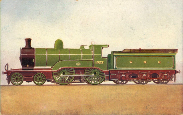 POSTCARD - G.N.R. express passeger engine no 1327 (colour ) £4.49 ...