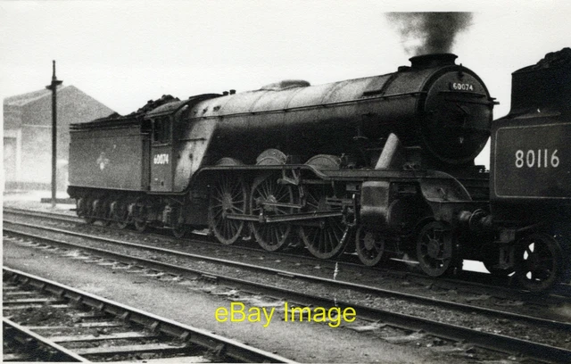 PHOTO 6X4 RAILWAY Steam Class A3 60074 unknown shed c1950's £2.50 ...