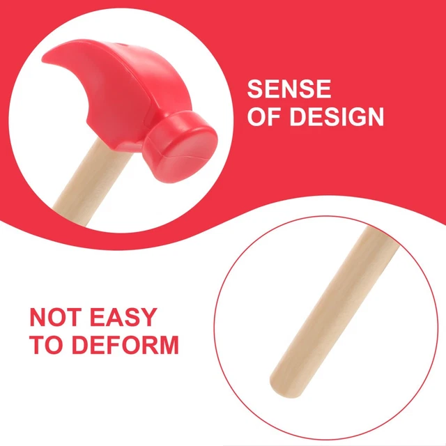 WOOD HAMMER TOY Simulation Wooden Hammer Children Hammer Toy for Hand ...