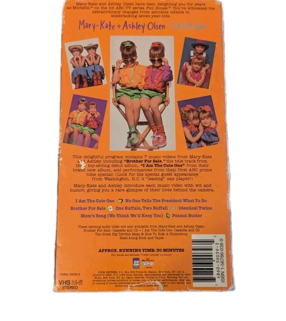 MARY-KATE & ASHLEY Olsen Our First Video VHS 1993 Family Comedy Film ...