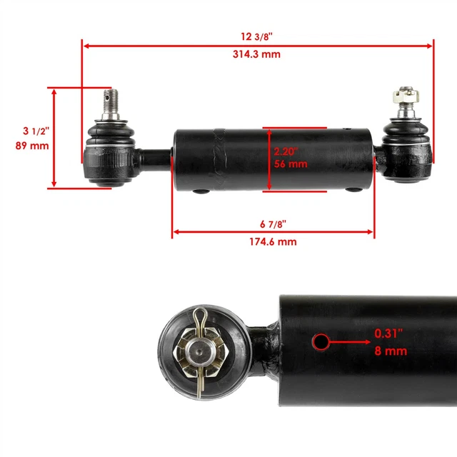 LENKZYLINDER FÜR JOHN Deere 415 425A 051999 445C 051045 455A 050089 EUR ...