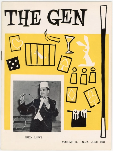 THE GEN MAGAZINE June 1961 Volume 17 Number 2 Magic Magicians England ...