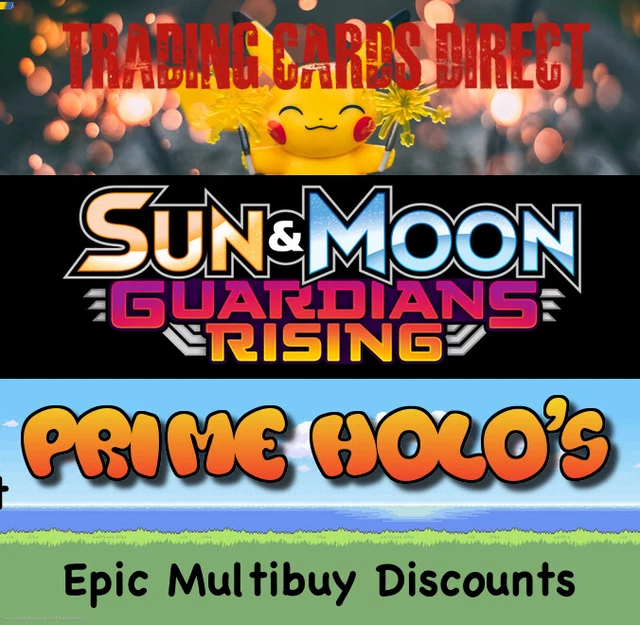 SUN AND MOON Guardians Rising Holo Singles Vollkunst, seltene Prime ...