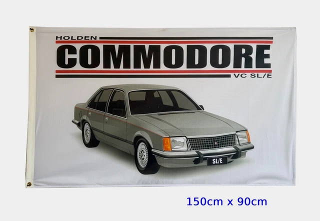 HOLDEN VC COMMODORE SL/E Sedan SILVER flag/banner 150cm x 90cm NEW $37. ...