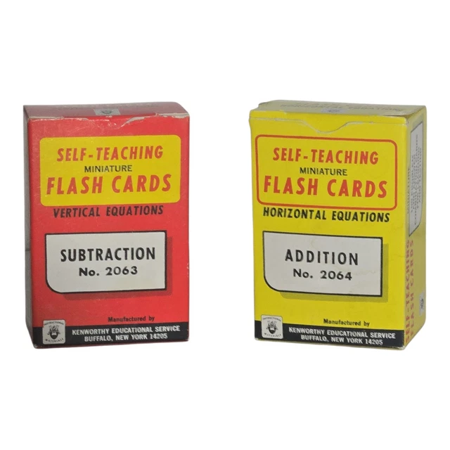 KENWORTHY EDUCATIONAL MINI Self Teaching Addition And Subtraction Flash ...