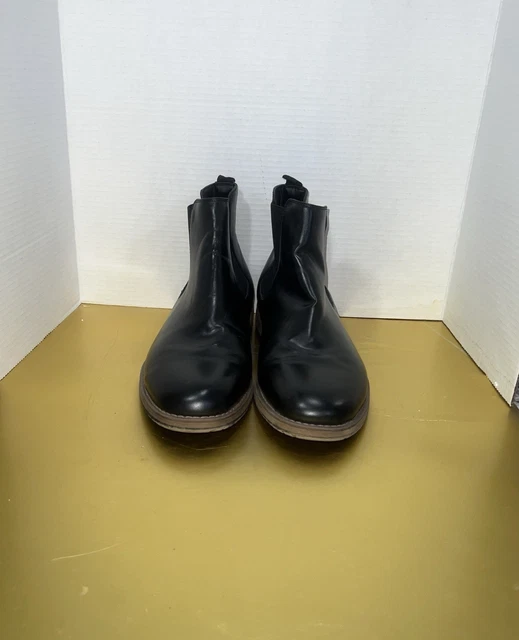 PERRY ELLIS BLACK Leather Men’s Chukkah Boots Size 13 £54.70 - PicClick UK