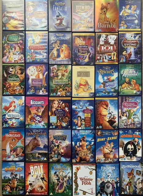 46 CLASSICS DISNEY DVD Bundle Lot Collection Snow White Pinocchio Peter ...