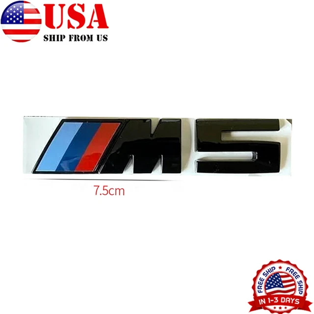 FOR BMW M5 F10 F90 Gloss Black M5 Trunk Tailgate Decal Sticker Badge ...