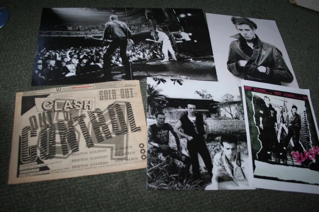 THE CLASH STRUMMER Mick Jones Paul Simonon Topper Punk Rock Collection ...