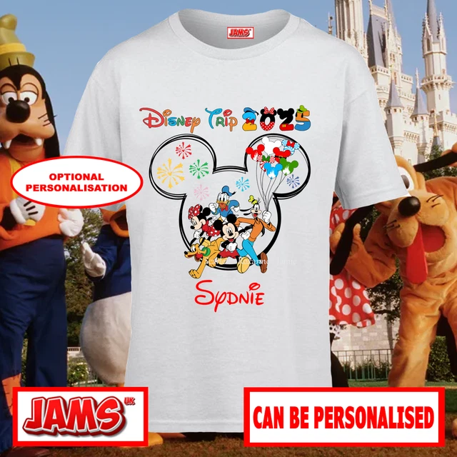 PERSONALISED FAMILY MINNIE Mickey Mouse Disney T-shirts 2025 Vacation £9.99 - PicClick UK