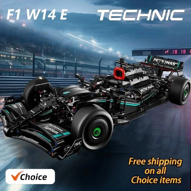 TECHNIC F1 W14 E Building Blocks Sport Race Car Assembly Model Vehicle ...