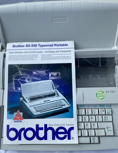 ELEKTRONISCHE SCHREIBMASCHINE BROTHER AX-330 Typenrad Display Textspeicher EUR 80,00 - PicClick DE