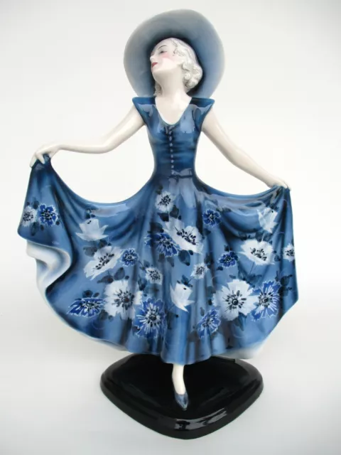 Goldscheider Keramik Figur Liane Nr 7581 Lorenzl Art Deco