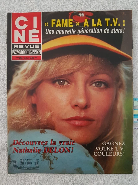 CINE REVUE N°21 1982 N.delon Dussolier Fame D.carrel Bowie Pia Zadora ...