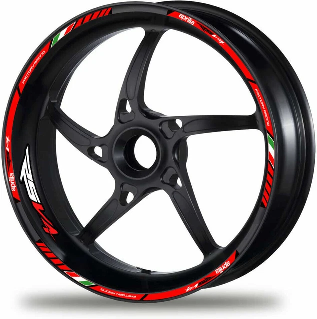 LAMINATED RSV 4 Factory Aprilia RSV4 Motorcycle Wheel Decal 12 Rim ...