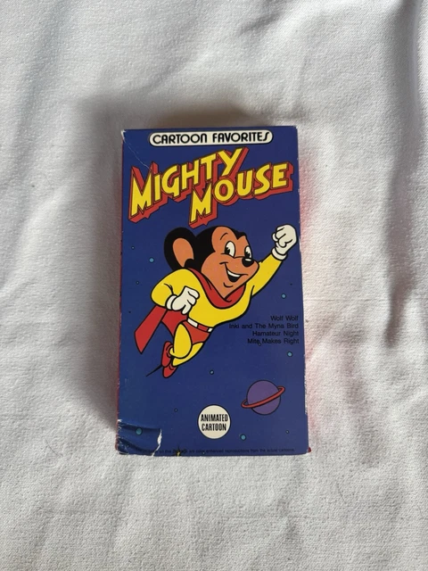 CARTOON FAVORITES MIGHTY Mouse VHS 1988 Video Tape Plus Porky Pig ...