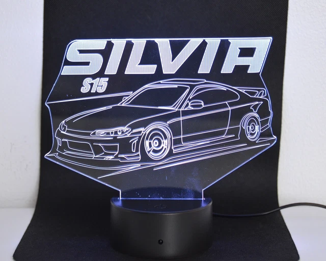 NISSAN SILVIA S15 Spec R 3D Car Illusion Touch Sensor Neon LED Light ...