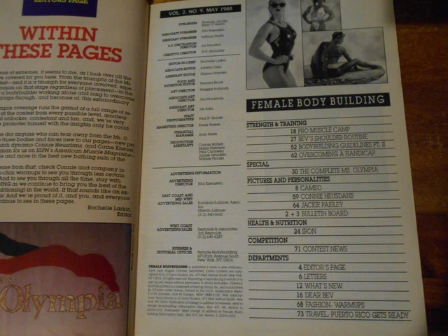 FEMALE BODYBUILDING #9 muscle magazine CORY EVERSON 5-88 £31.60 ...