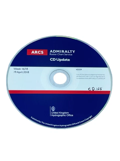 ADMIRALTY ARCS CD Update Raster Chart Digital Official Maritime 16/18 ...