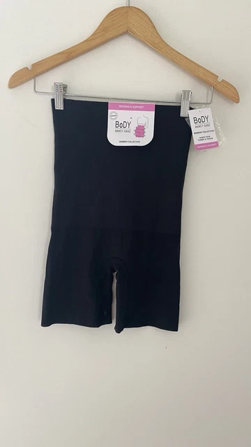 NEW - BODY NANCY GANZ Shapewear HIGH WAISTED THIGH SHAPER Black Bamboo ...