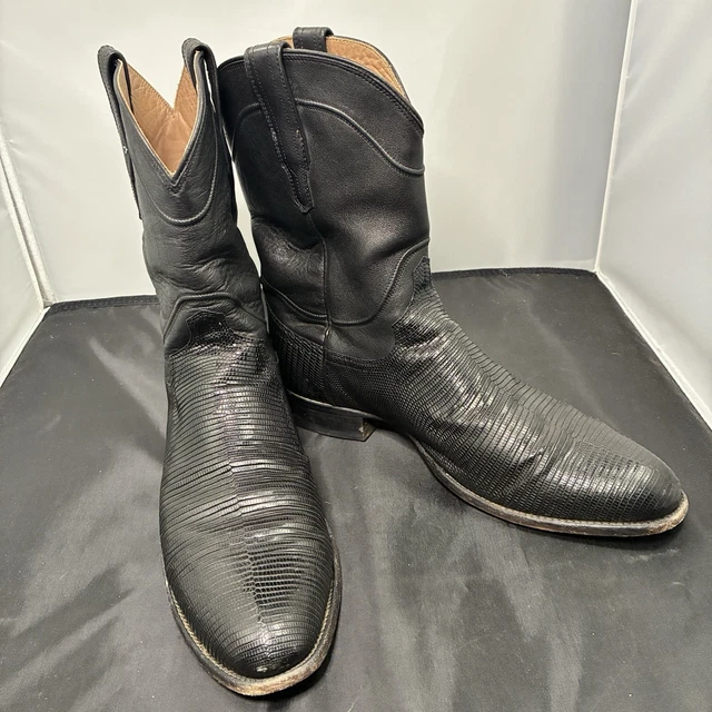 TECOVAS THE NASH Men’s Roper Boots Midnight Black Color Size 13 D91632 ...