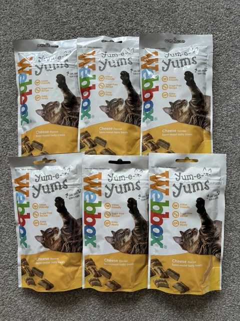 WEBBOX CHEESE YUM-E-YUMS Cat Treats Bundle (best Before 06/2024) £2.99 ...