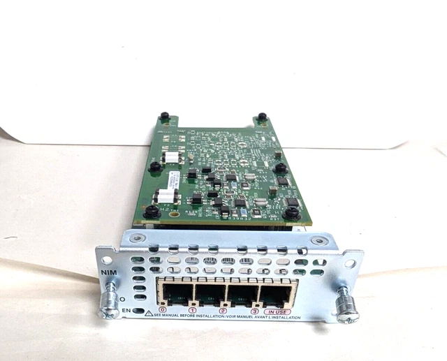 CISCO NIM-4FXO 4-PORT Network Interface Module - FXO for ISR 4000 ...