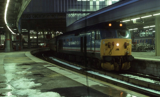 ORIGINAL SLIDE BR EE Class 50 Diesel Loco 50018 'RESOLUTION' Waterloo ...