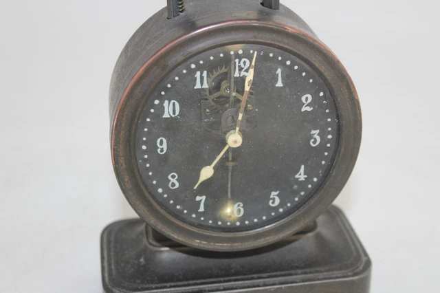 A ANTIQUE SILENT Keyless Watson Clock Company Mystery/ Gravity Clock ...